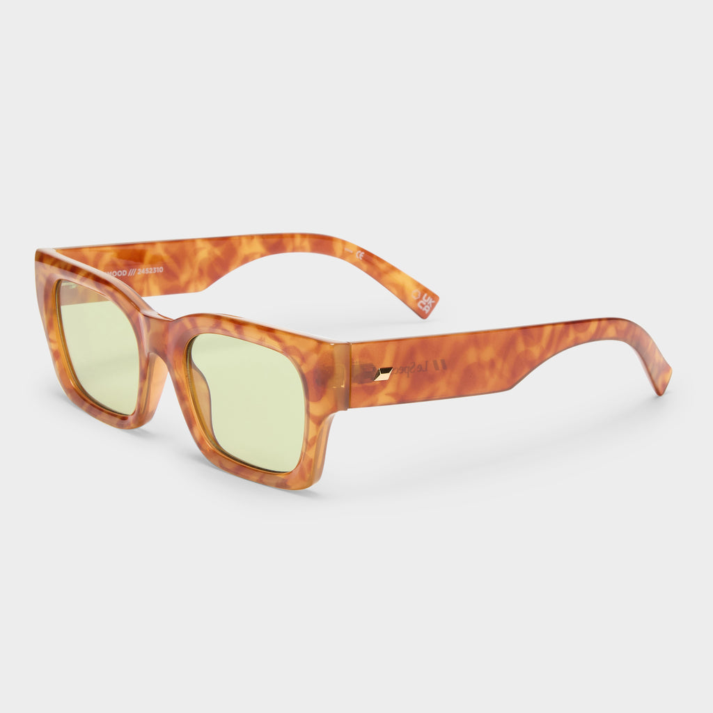 Shmood Amber Haze Uni-Sex Rectangle Sunglasses | Le Specs
