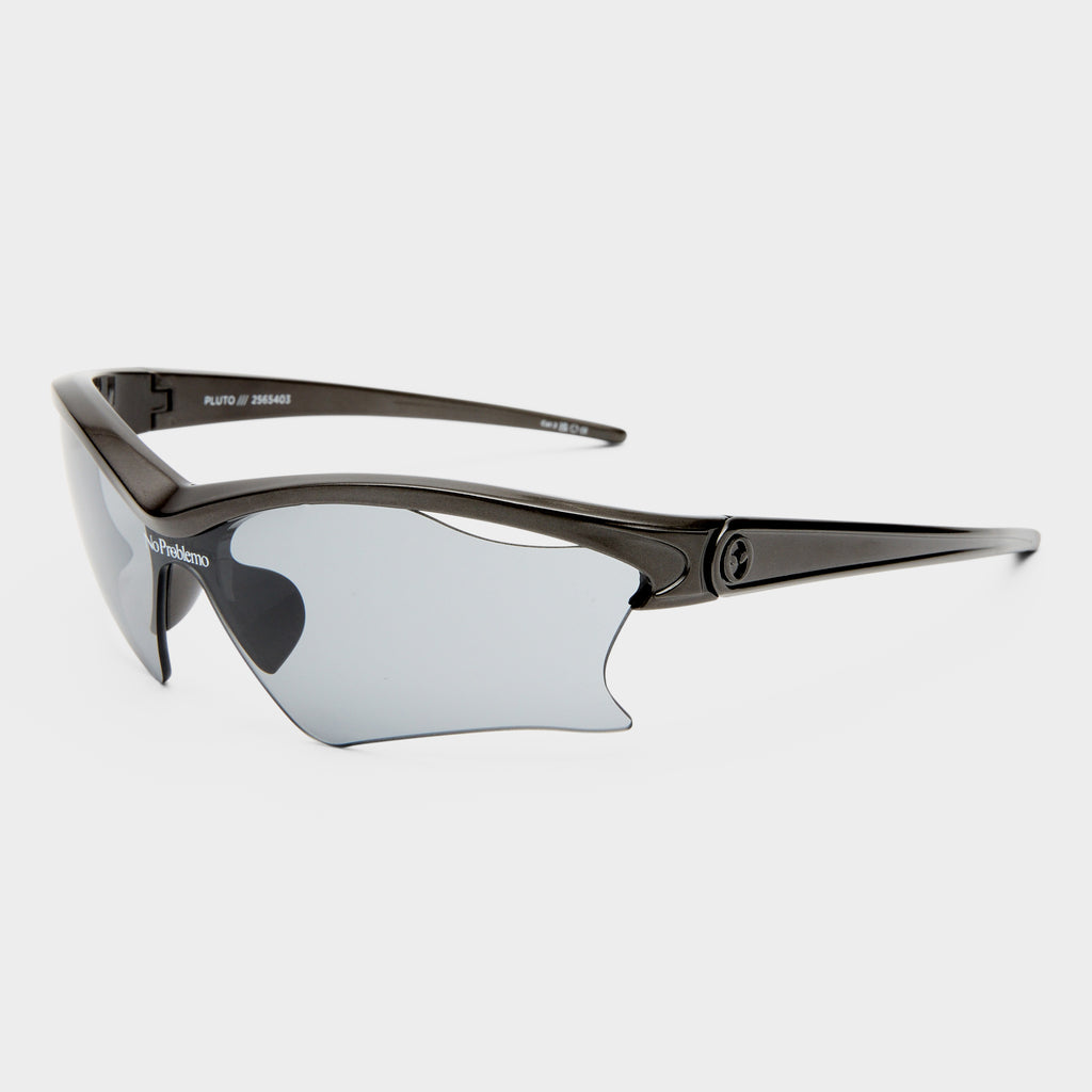 Pluto Silver Chrome Uni Sex Shield Sunglasses Le Specs