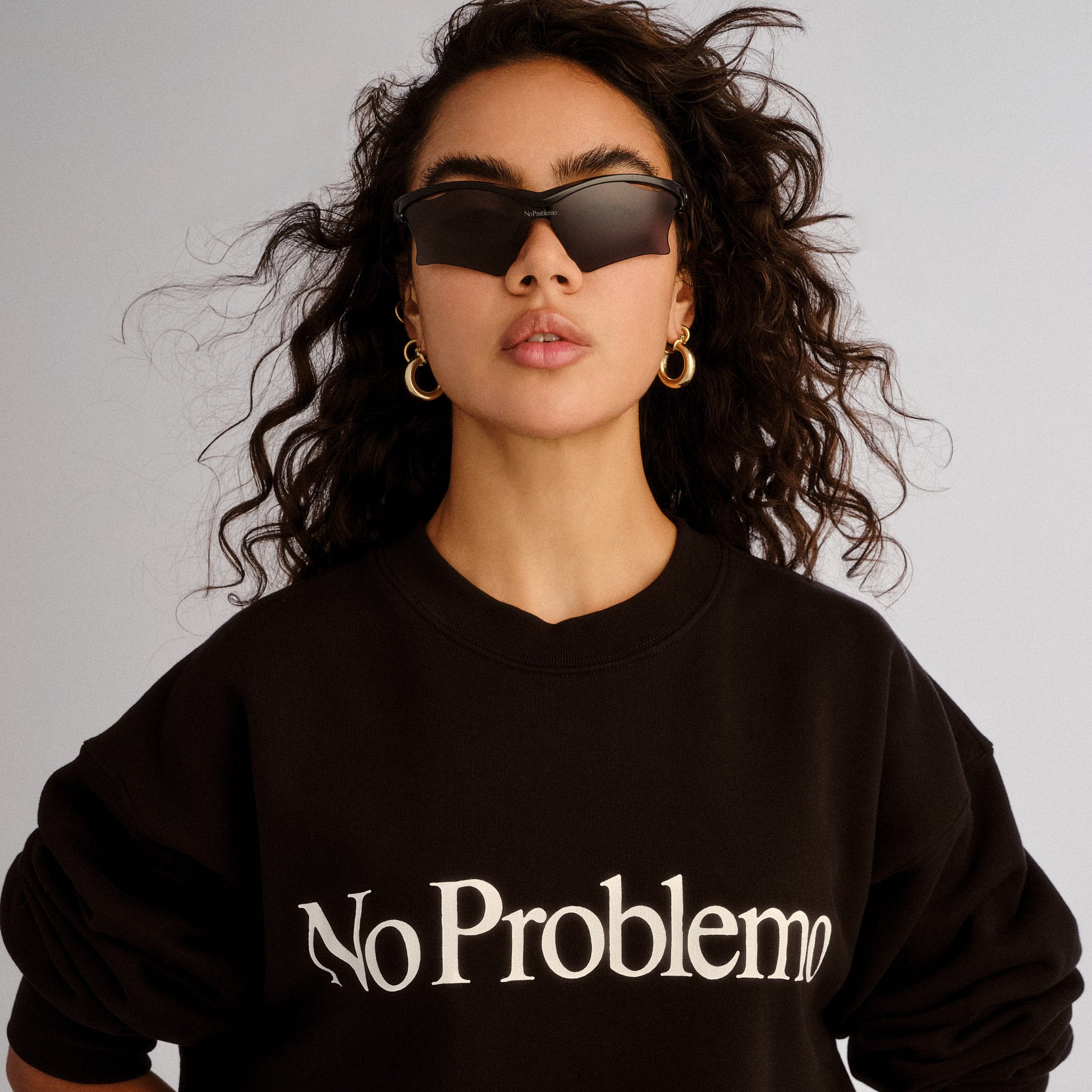 Pluto Black Uni Sex Shield Sunglasses Le Specs